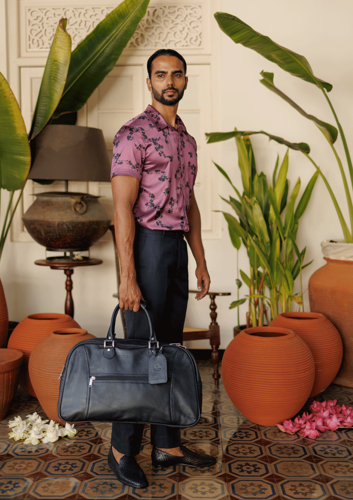 Mono Kandyan Orchid Shirt – Tharshana - Online Design Store