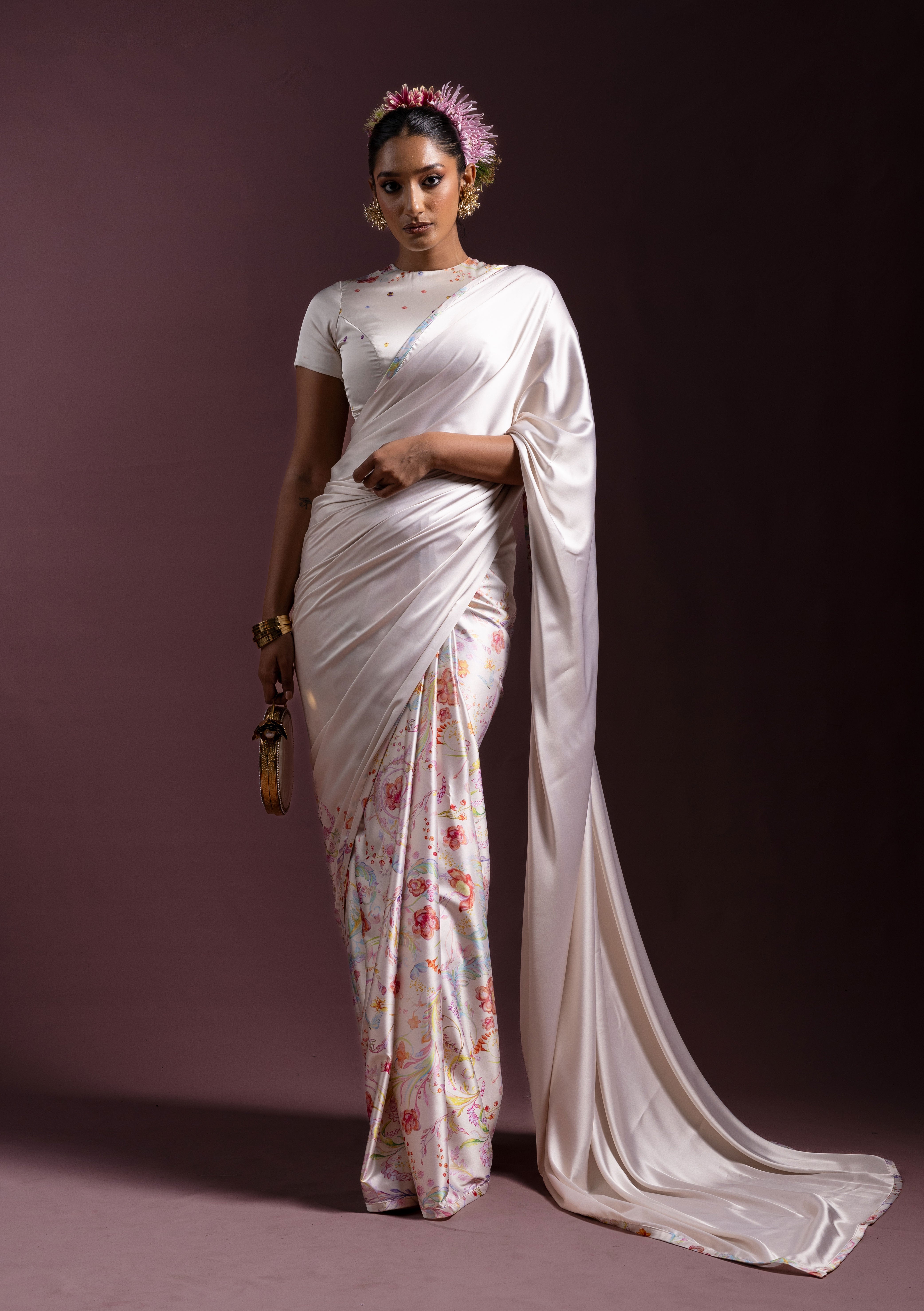 Sal flower Saree – Tharshana - Online Design Store