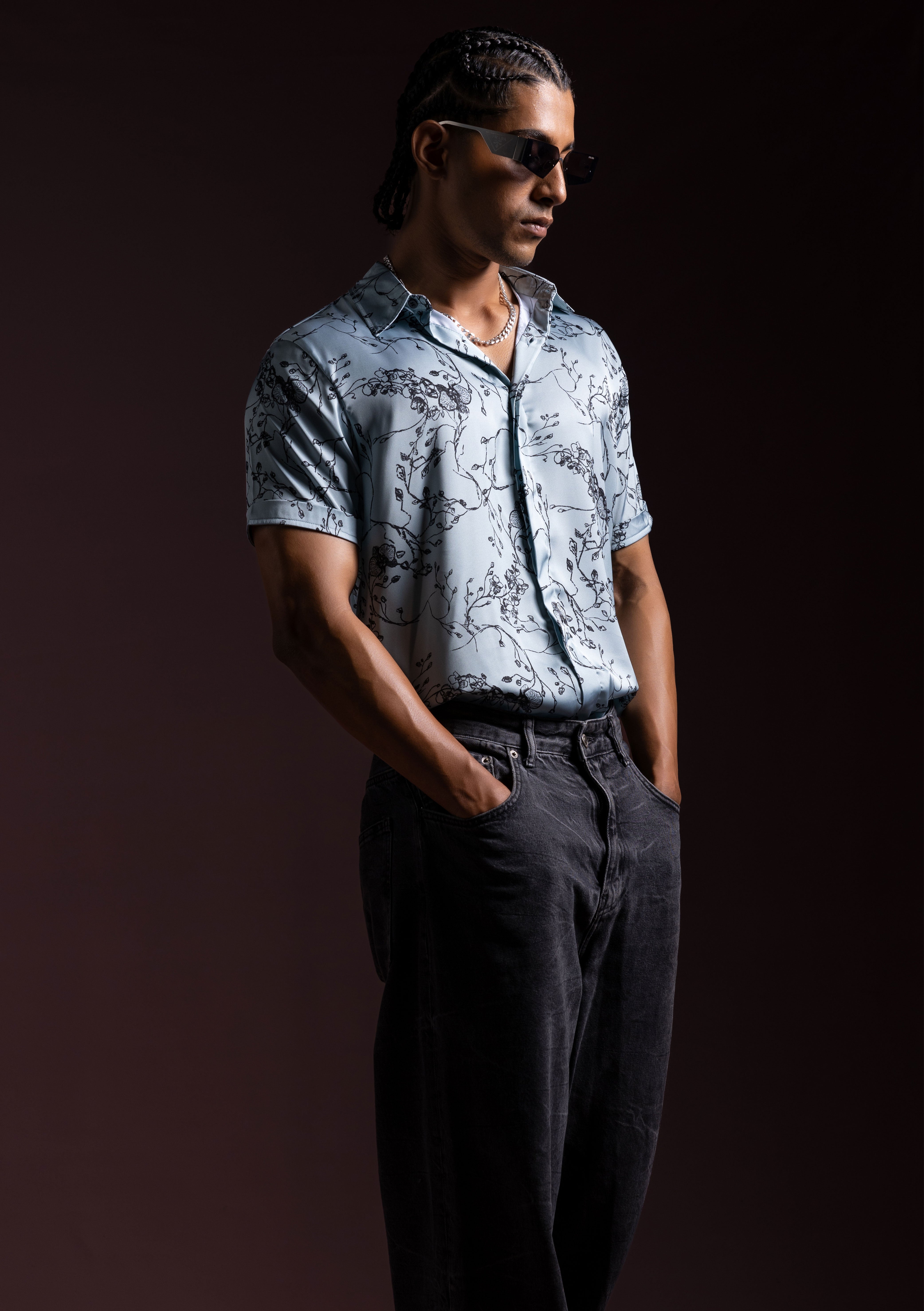 Charcoal Orchid Shadow shirt – Tharshana - Online Design Store