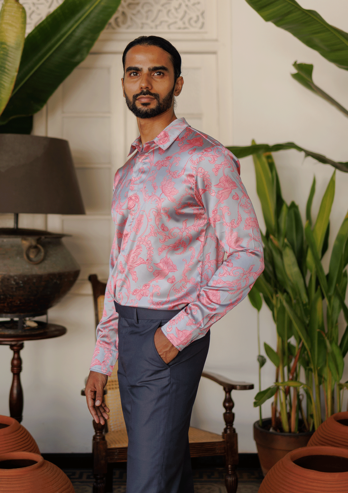 Pink Mythical Butterfly Long Sleeve Shirt – Tharshana - Online Design Store