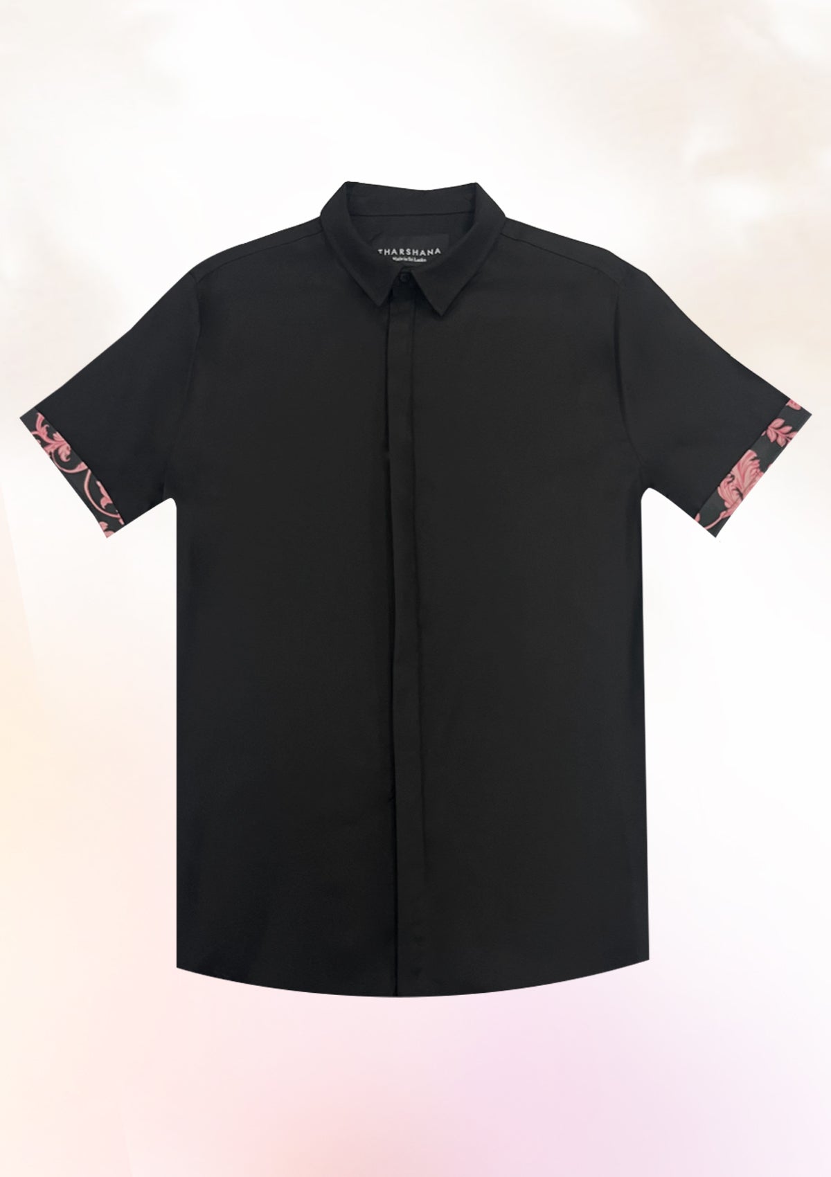 Black Contrast cuff shirt – Tharshana - Online Design Store