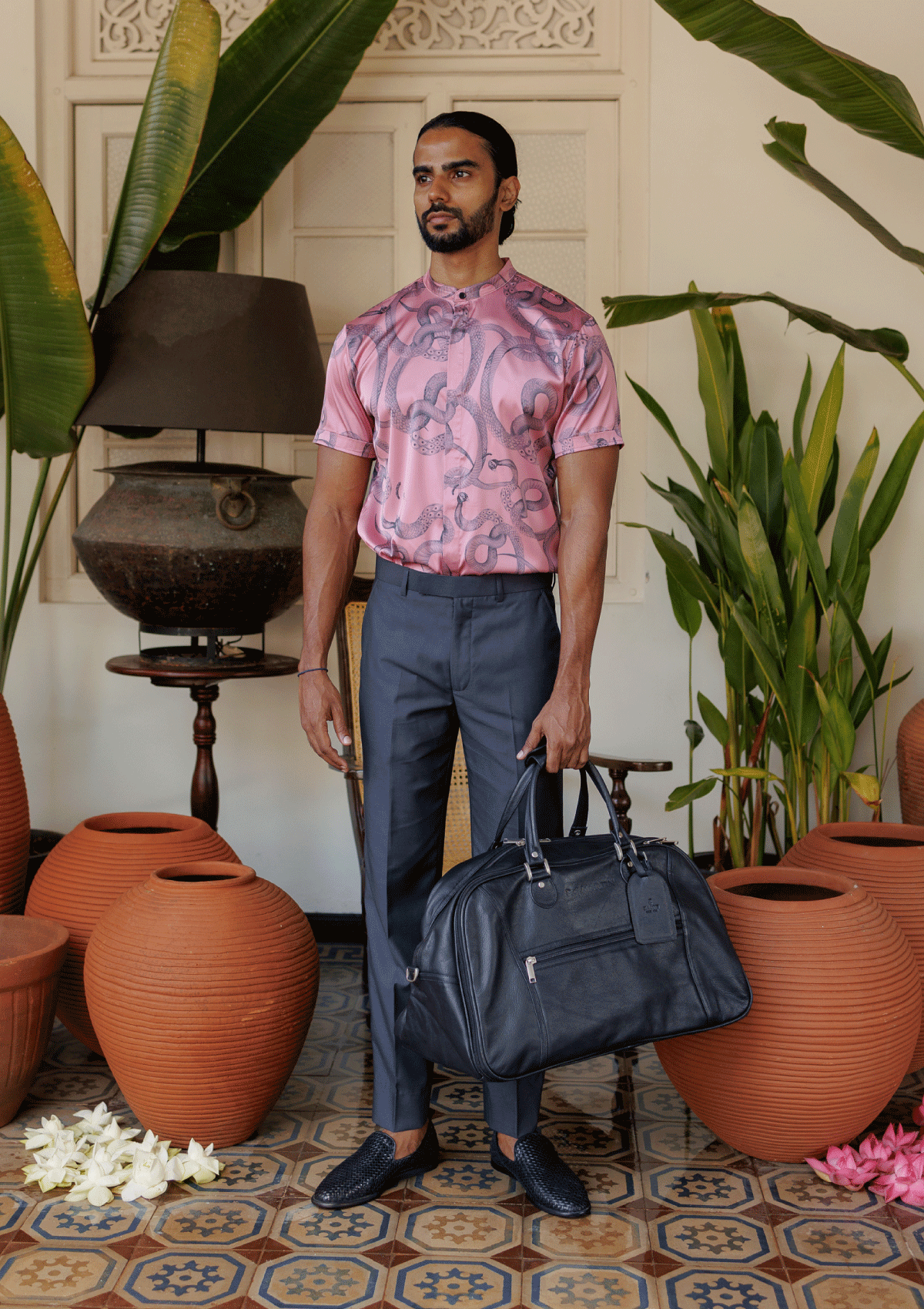 Pink Mono Serpent Shirt – Tharshana - Online Design Store