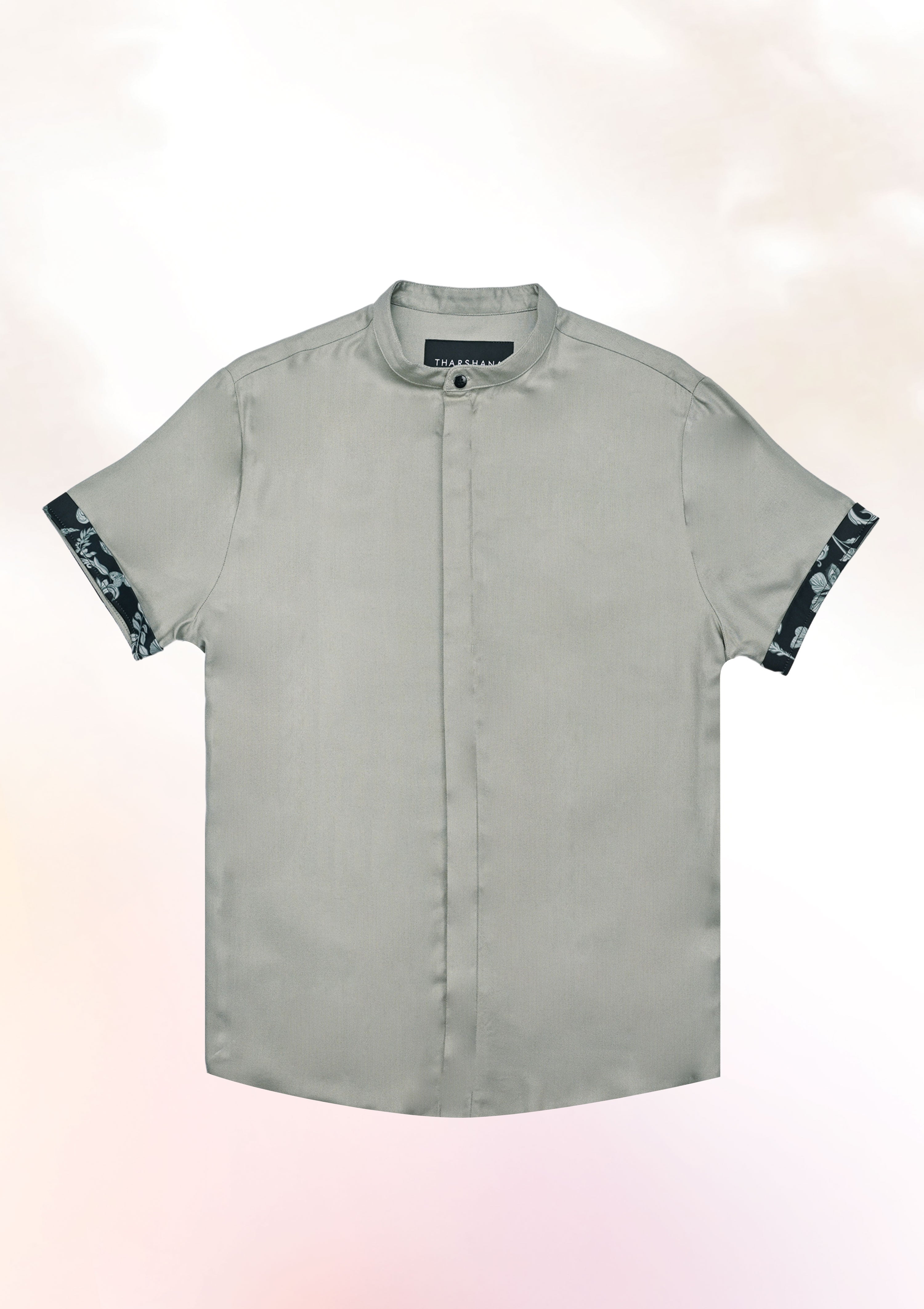 Soft Fern Green Contrast Cuff shirt – Tharshana - Online Design Store