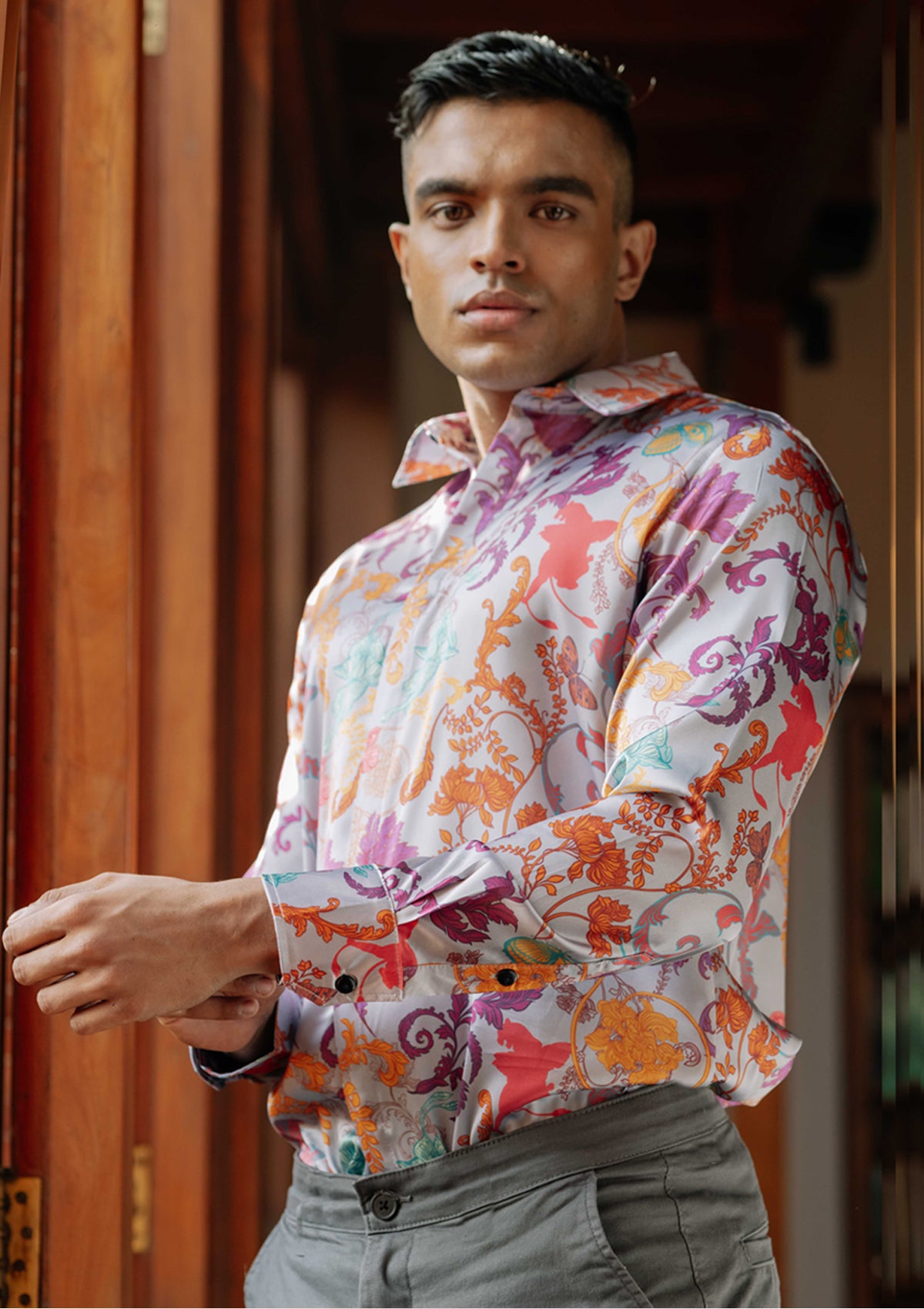 Baroque Vibrant Long Sleeve Shirt – Tharshana - Online Design Store