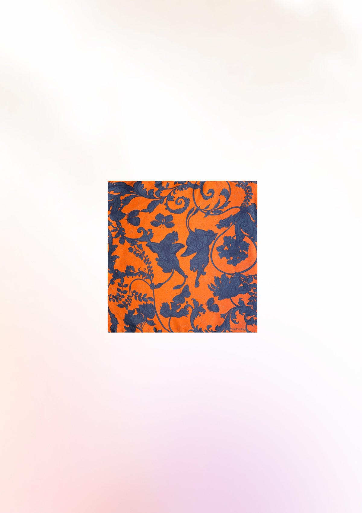 Prussian Blue leopard pocket square – Tharshana - Online Design Store