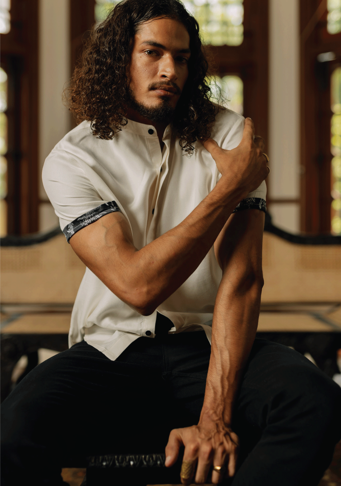 Cloud Contrast cuff shirt – Tharshana - Online Design Store